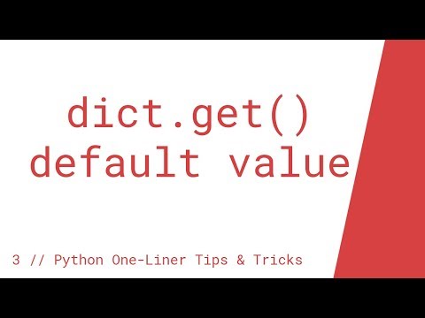 dict.get() default value // Python One-Liner Tips & Tricks