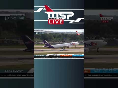 LIGHT FedEx A300 Takeoff @ MSP #airportstream #planespotting #fedex #a300