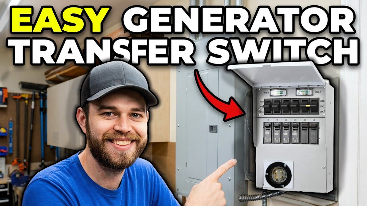 DIY Transfer Switch Install for Home Backup Power! Easier Than You Think!