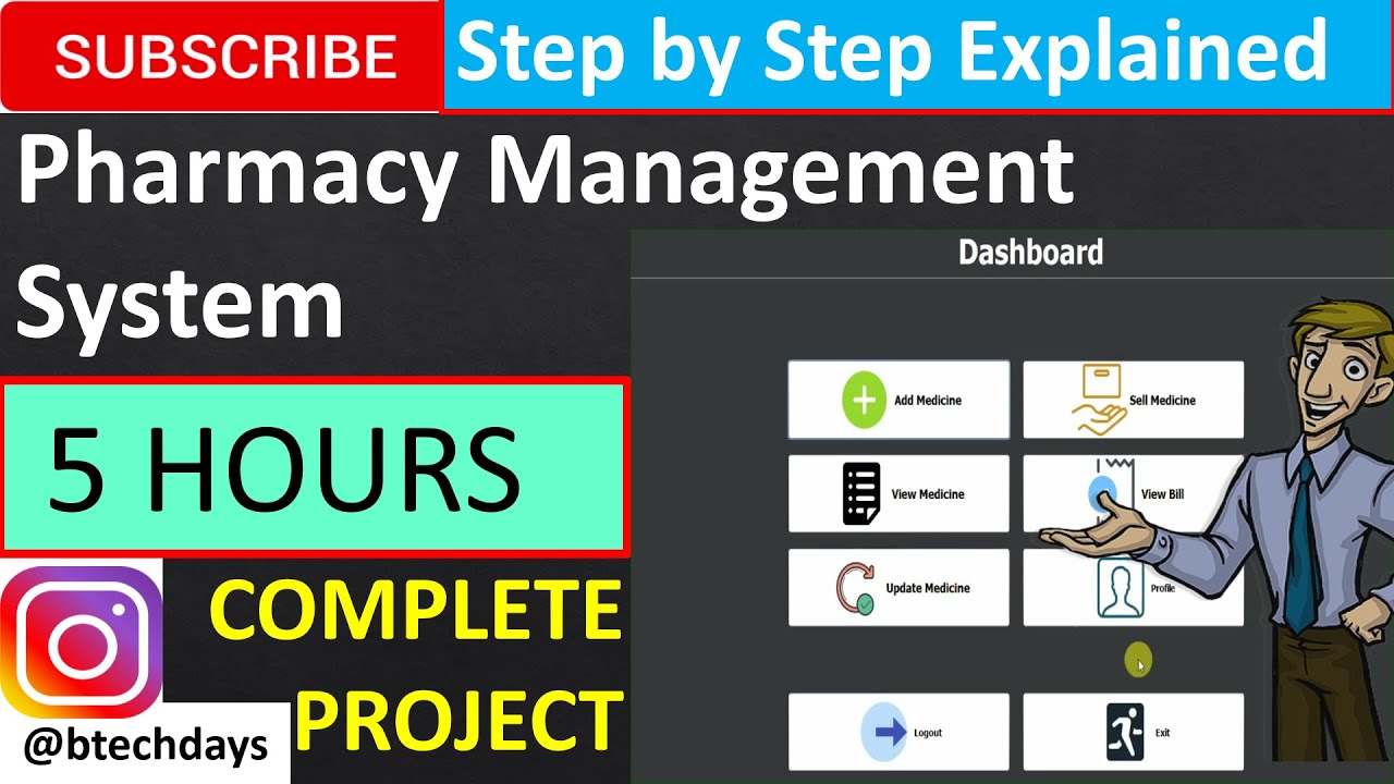 Pharmacy Management System in java (JFrame, Netbeans IDE, Mysql) Complete Project (step by step)