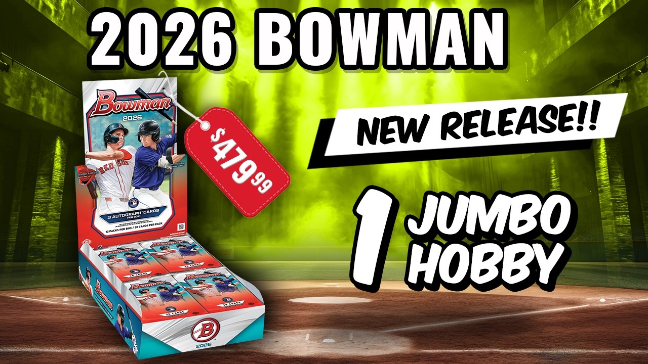 HUGE CASE HIT!🚨NEW RELEASE🚨2026 BOWMAN BASEBALL JUMBO HOBBY BOX RIP