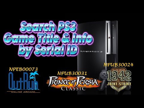 Search PS3 Game Title & Info by Serial ID via rpcs3.net/compatibility & gametdb.com
