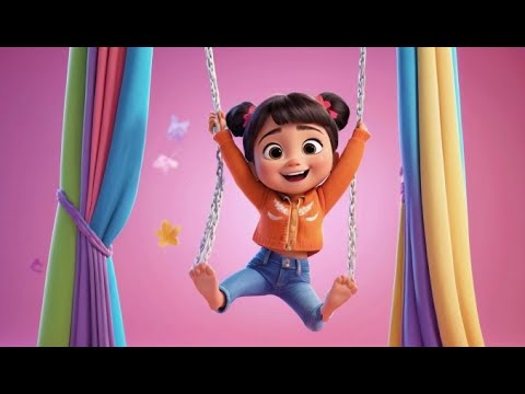 Coco Cat Climbs the Curtains | Silly Cat Song for Kids | Nursery Rhymes in English