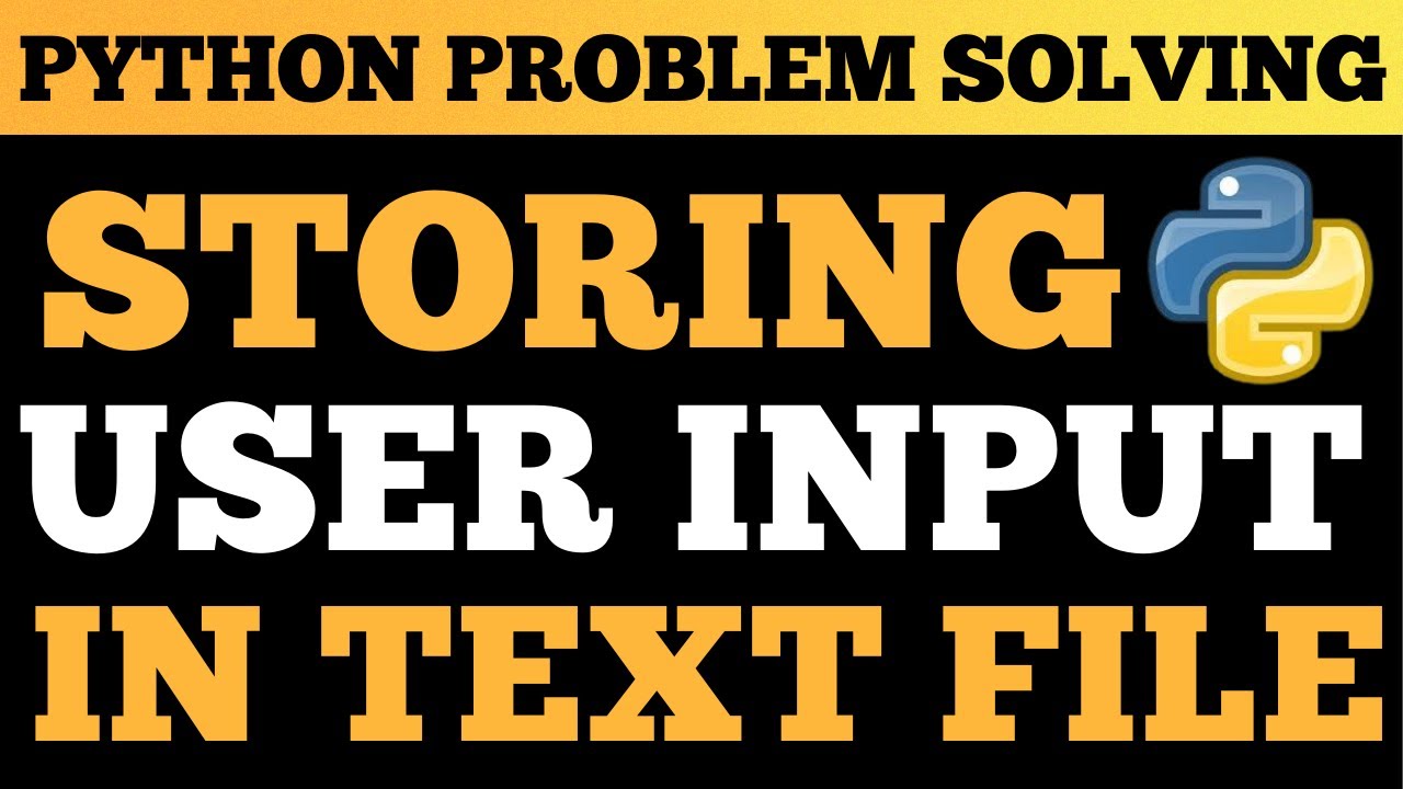 Python Tutorial: Store User Input in a Text File | Beginner Python Project