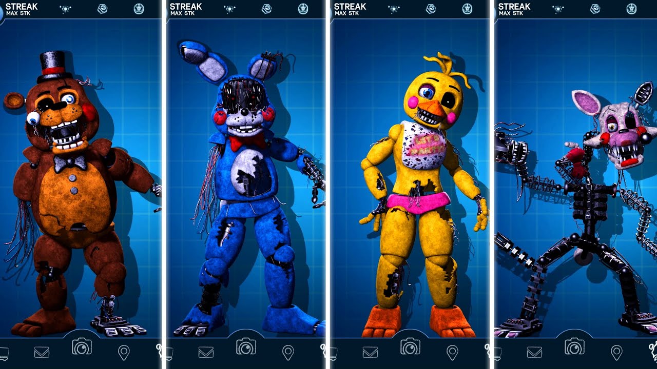 FNAF Withered Toy Animatronics Jumpscare & Workshop Animations