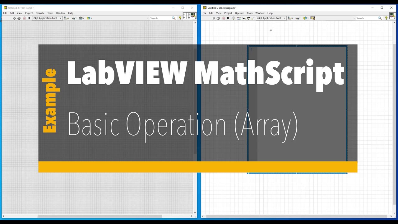 Mathscript Node #EP4 Basic Operations (Array_2)