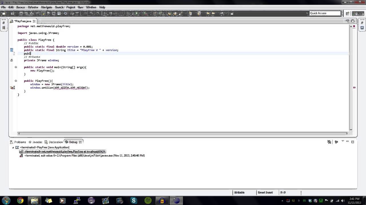 Java Programming Tutorial - Creating The JFrame