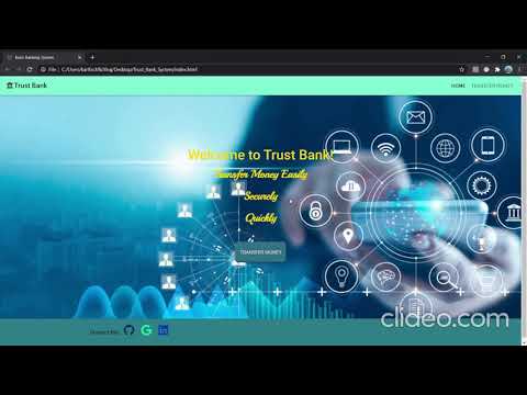 Basic Banking Website using Html,Css,JavaScript Sparks Foundation Web Development Designing Intern
