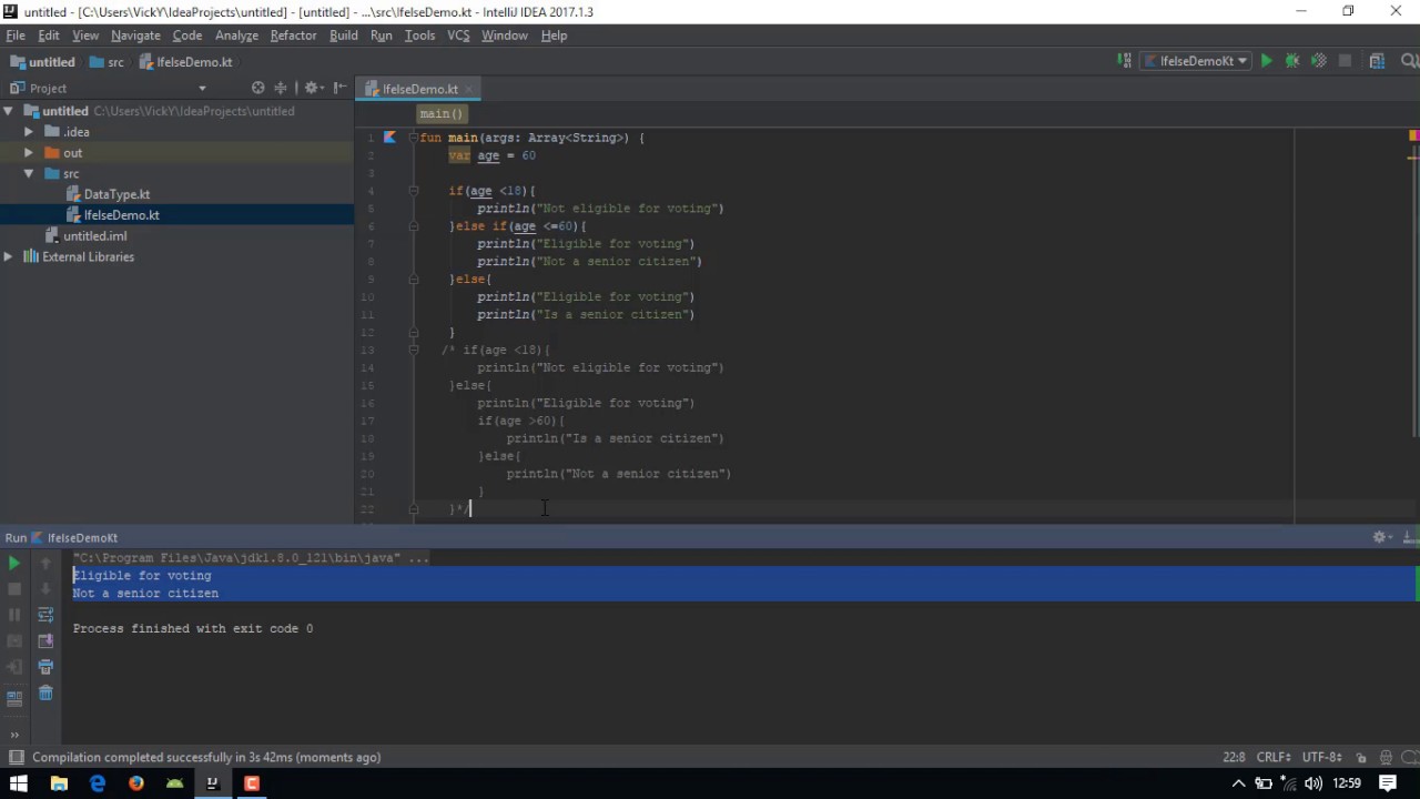 Android Tutorial (Kotlin) - 03 - Control Flow