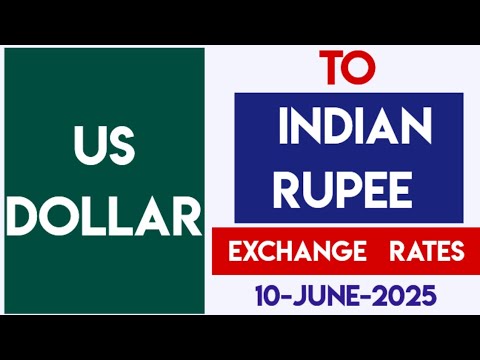 1 US Dollar FORECAST to Indian Rupee USDINR ,Today's Exchange Rate 10 JUNE 2025 america currency