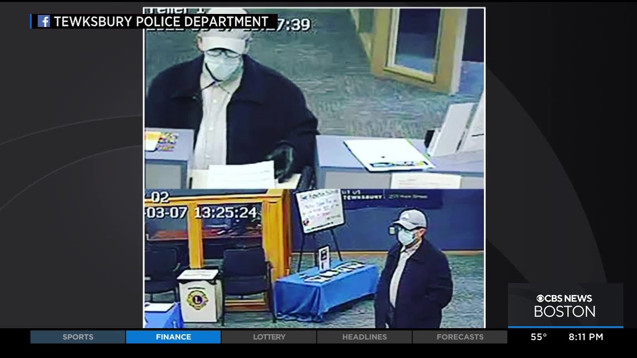 Police Search For Bank Robbery Suspect In Tewksbury