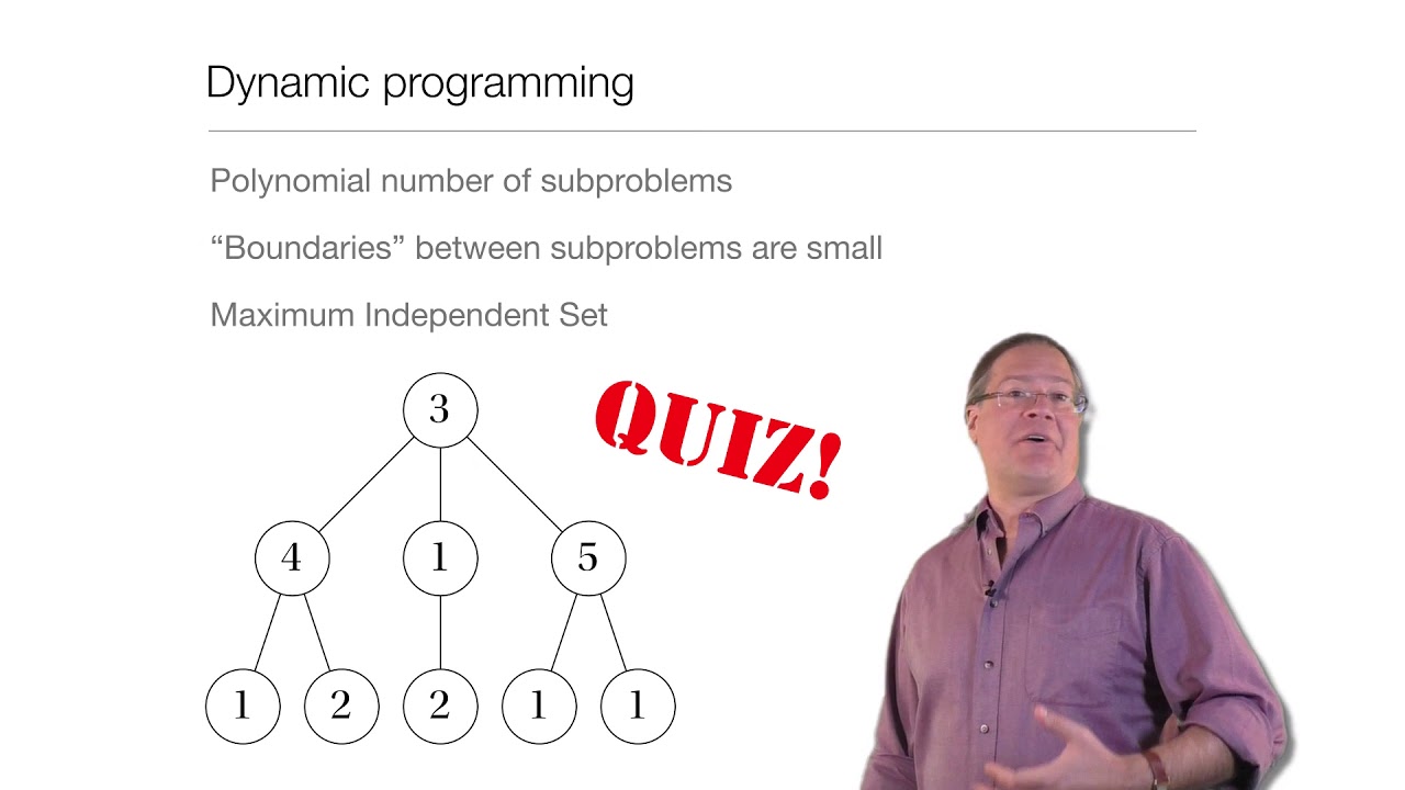 Computation in Complex Systems : Algorithms & Landscapes : Dynamic Programming Quiz