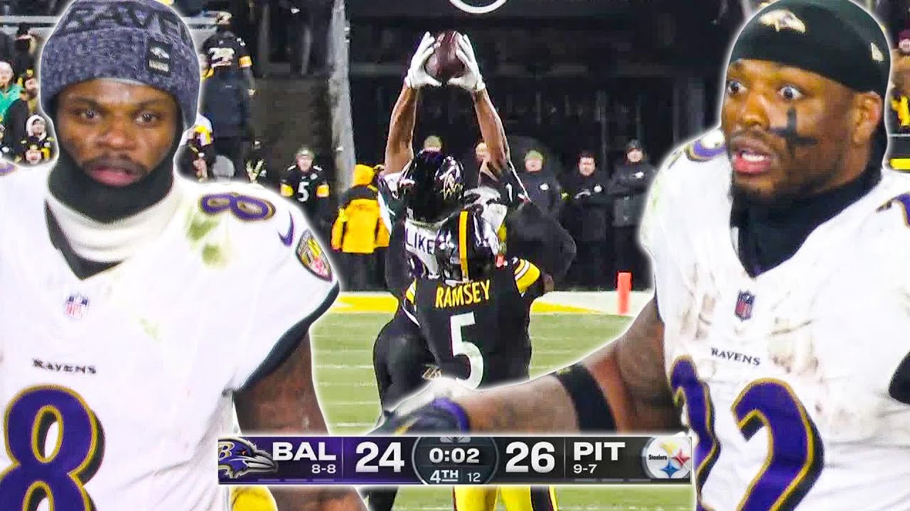 WIN OR GO HOME! WINNER WINS THE DIVISION!! Ravens Vs Steelers Week 18 WILD FINISH