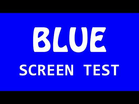 Plain BLUE Screen Test – Screen Test Buddy