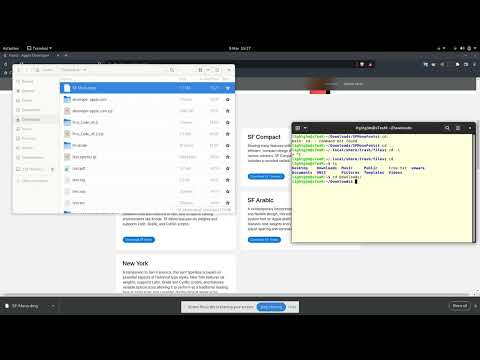How to install SF font for linux ?