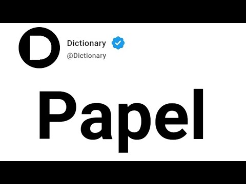 Papel Meaning In English
