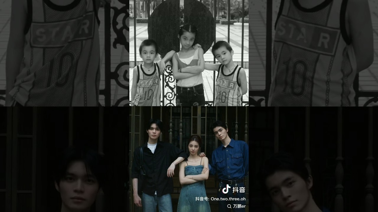 Wan Peng with her twin brothers 🥰 She is only girl in her cousins #wanpeng #万鹏 #nightchanges