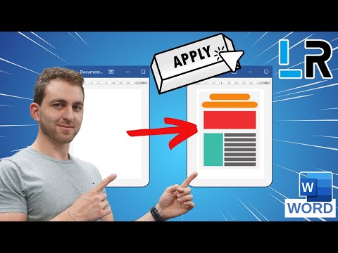 Apply TEMPLATE to existing document in Word β
1 MINUTE