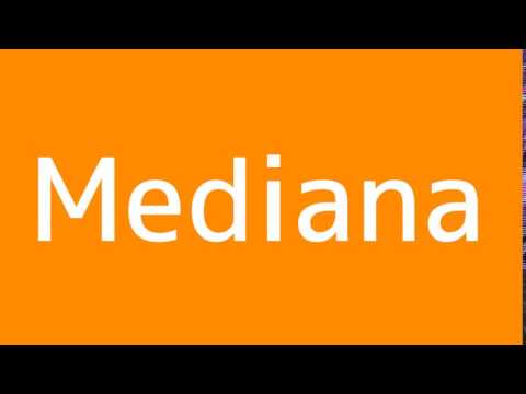 How to say Median in Spanish