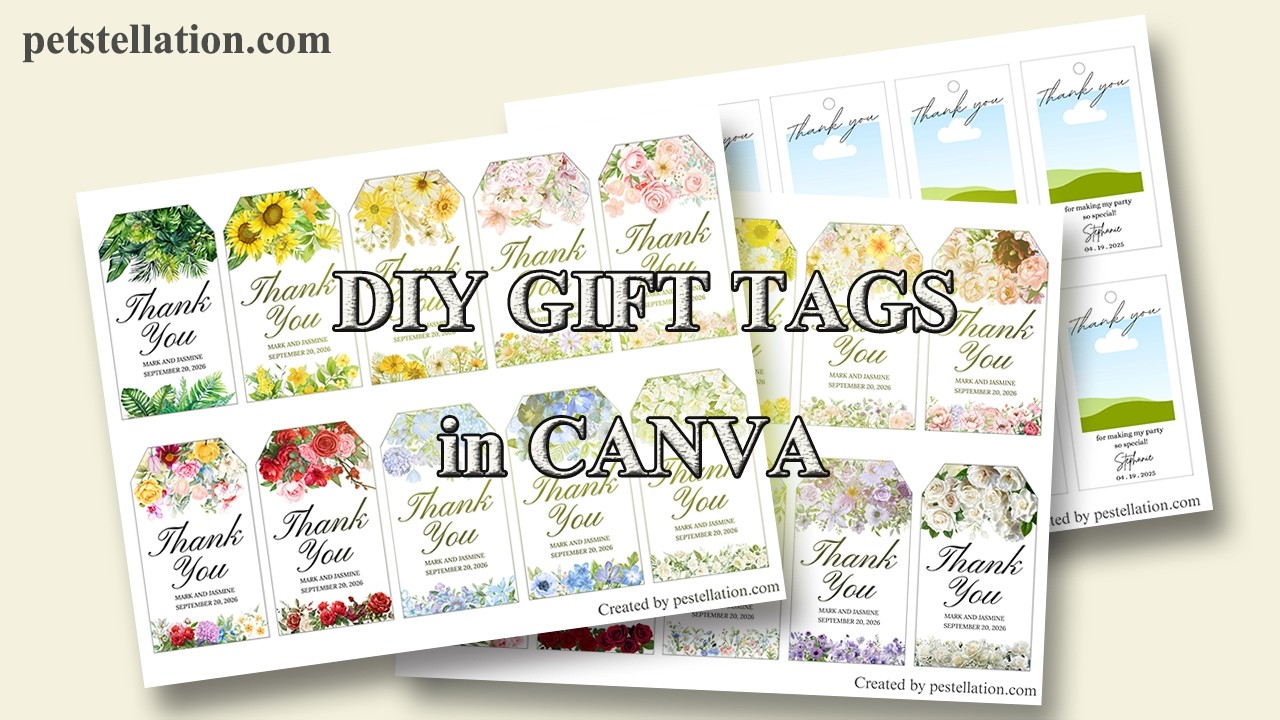 Canva Gift Tag Tutorial | How to Customize Printable Tags in Canva ( Easy Customization Tutorial )