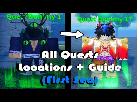 (AOPG) All Islands And Quests Locations Guide (First Sea) - A 0ne Piece Game