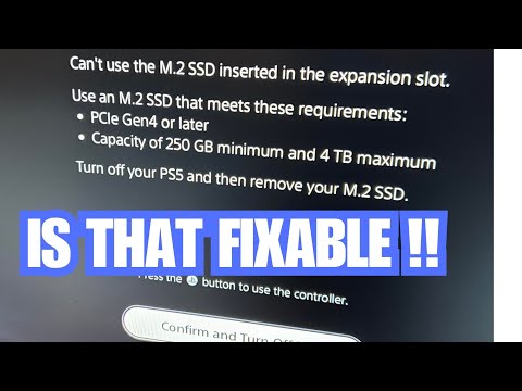 PS5 CAN'T USE THE M.2 SSD - CAN I FIX IT !!