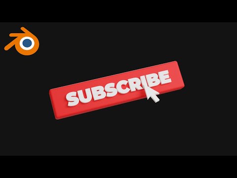 3D Subscribe Animation in Blender - Blender 3D Tutorial - Free Stock Video