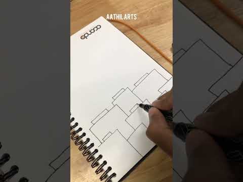 How to draw a doodle tutorial in Tamil | simple doodle drawing #art