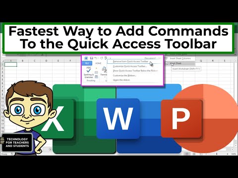 Quickly Customize the Quick Access Toolbar in Excel, Word, and PowerPoint