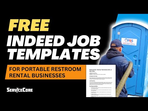 Free Indeed Job Description Templates for Portable Restroom Rental Businesses