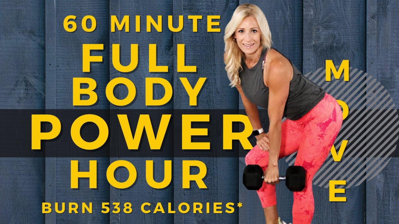 60 MINUTE FULL BODY POWER HOUR | Strength & No Repeat Cardio Workout