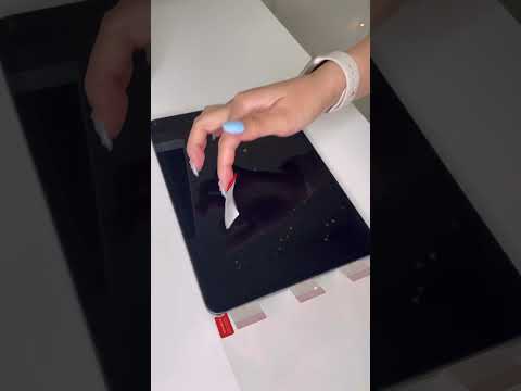 changing my iPad paperfeel screen protector 😊 #asmr #ipad #amazon #unboxing