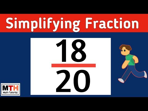 How to simplify 18/20, Simplifying Fractions | 18/20 Simplified
