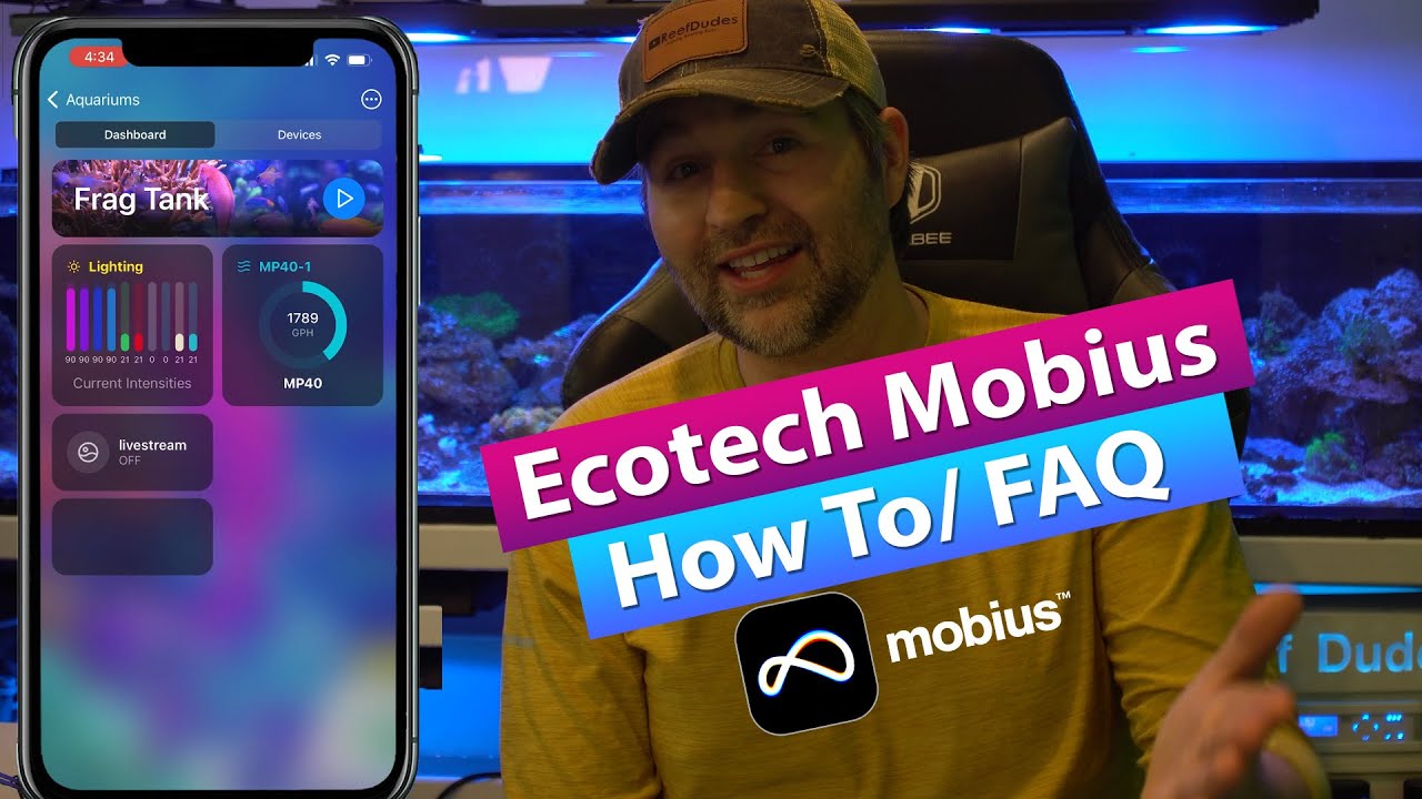 Ecotech Mobius How To: Setup, FAQ, Calibrate, Battery backup, closed loop, Scene,  widget,  schedule