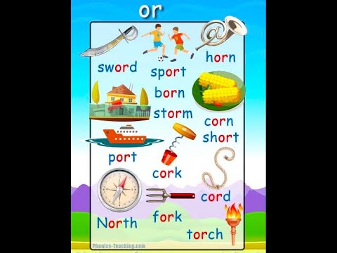 or words R Controlled Vowel Words with 'or' in them Free & Printable