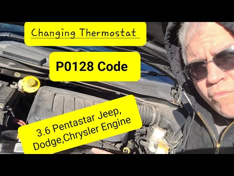 Check Engine Light P0128 Code Jeep Dodge Chrysler Thermostat and Housing