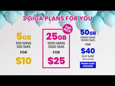 NEW 5GB plan for just $10 | Welcome to giga! | The Best Mobile Service in an App