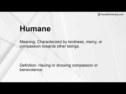 Humane Meaning