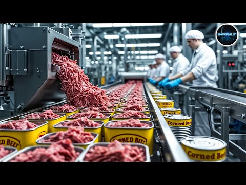 How is Corned Beef Made in Factory? | Howtually