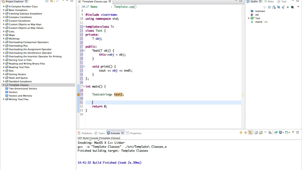 Learn Advanced C++ Programming  template classes