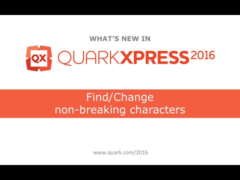 TOP 10 of QX2016: Find/Change non-breaking characters
