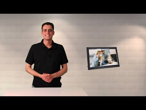 Frameo Digital Photo Frame HF-101B Black 15.6 Inch