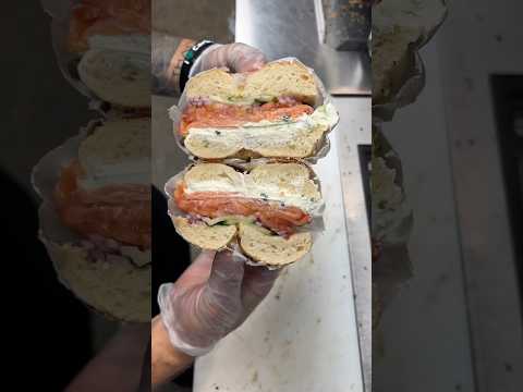 LOX N’ LOADED 🥯🤌🏻 certified classic on a Hot N Fresh everything O’Bagel. Only the best… #bagels