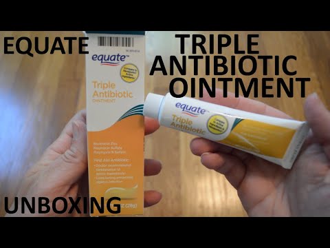 Unboxing Equate Triple Antibiotic Ointment 1 OZ Tube