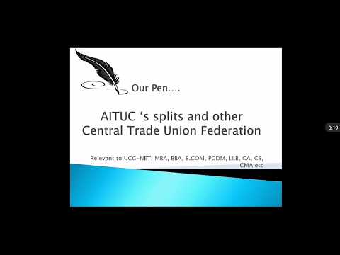 AITUC's Split and other Central Trade Union Federation