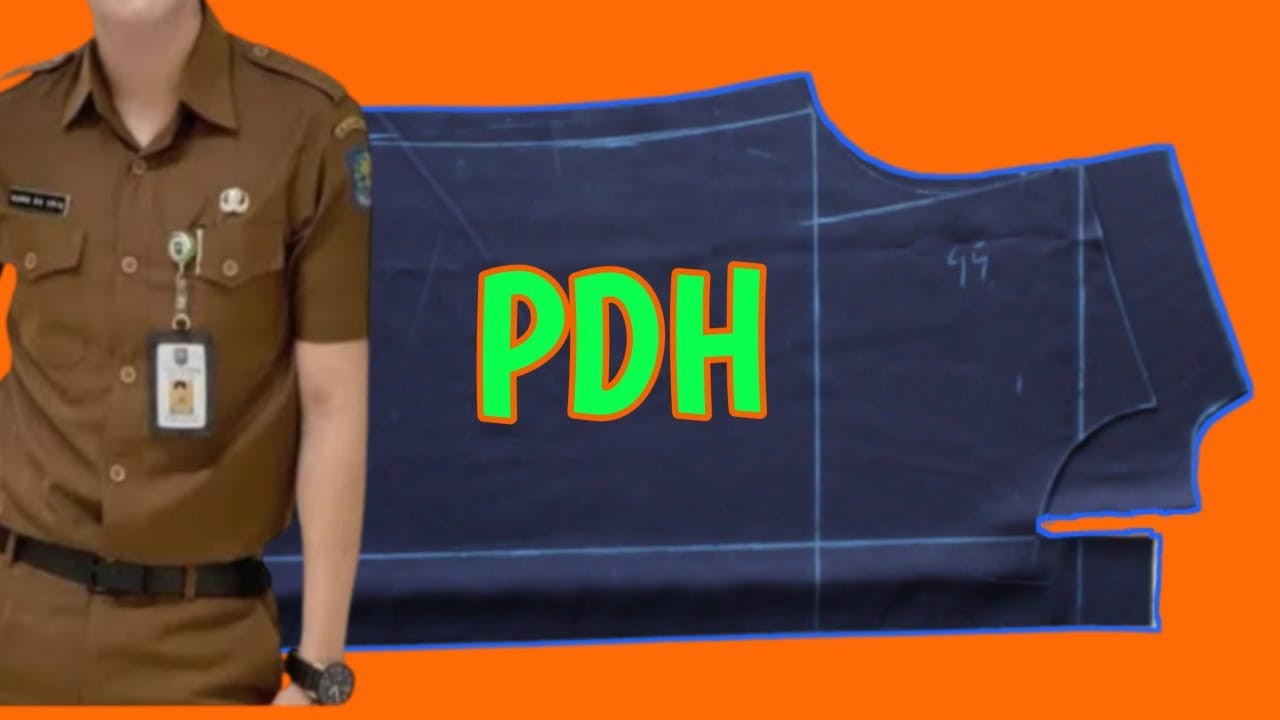 pola baju pdh simple dan mudah untuk pemula