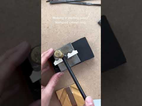 Making a sterling silver crown ring