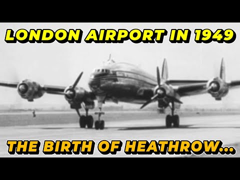 London Airport in 1949 - The Birth of Heathrow | Aviation History 4K