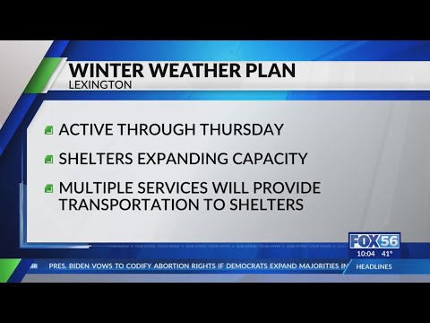 Lexington activates winter weather plan