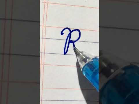 how to write R in cursive writing | cursive writing kaise likhe | cursive writing #shorts #writing